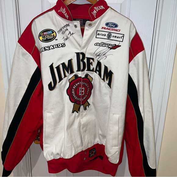Jh Design | Jackets & Coats | Nascar Jim Beam Robby Gordon Signed Race ...